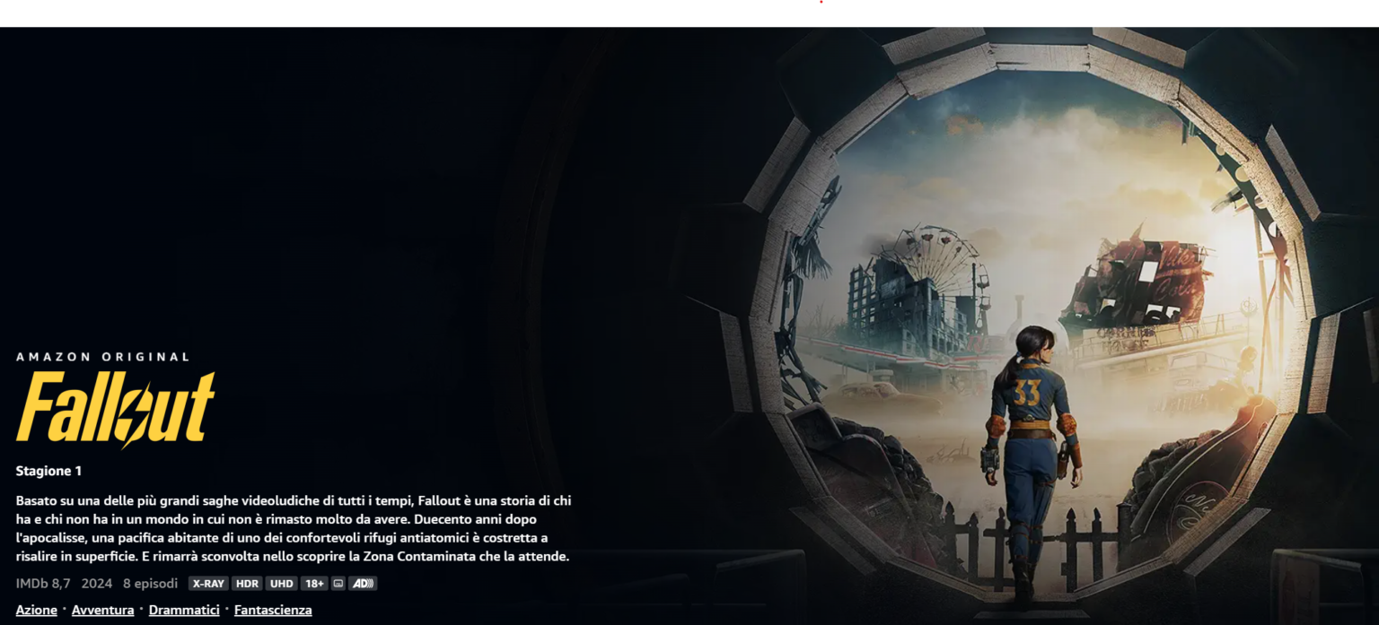 Fallout arriva su Amazon Prime Video in Italiano - SHAttered